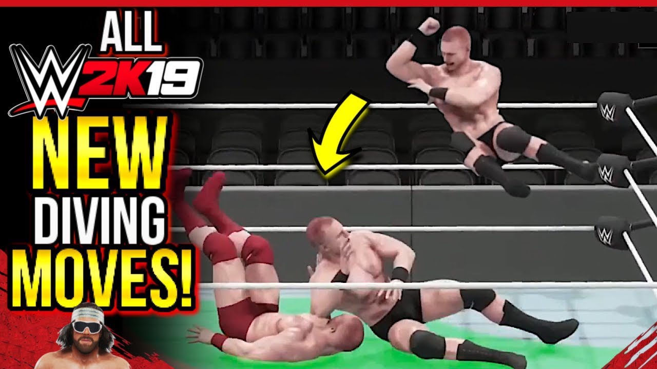 WWE 2K19: All NEW Diving Moves & Animations! - YouTube