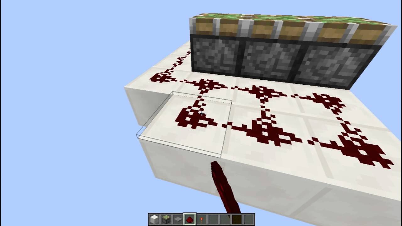 [1.8]Minecraft: 3x2 Piston Door - YouTube