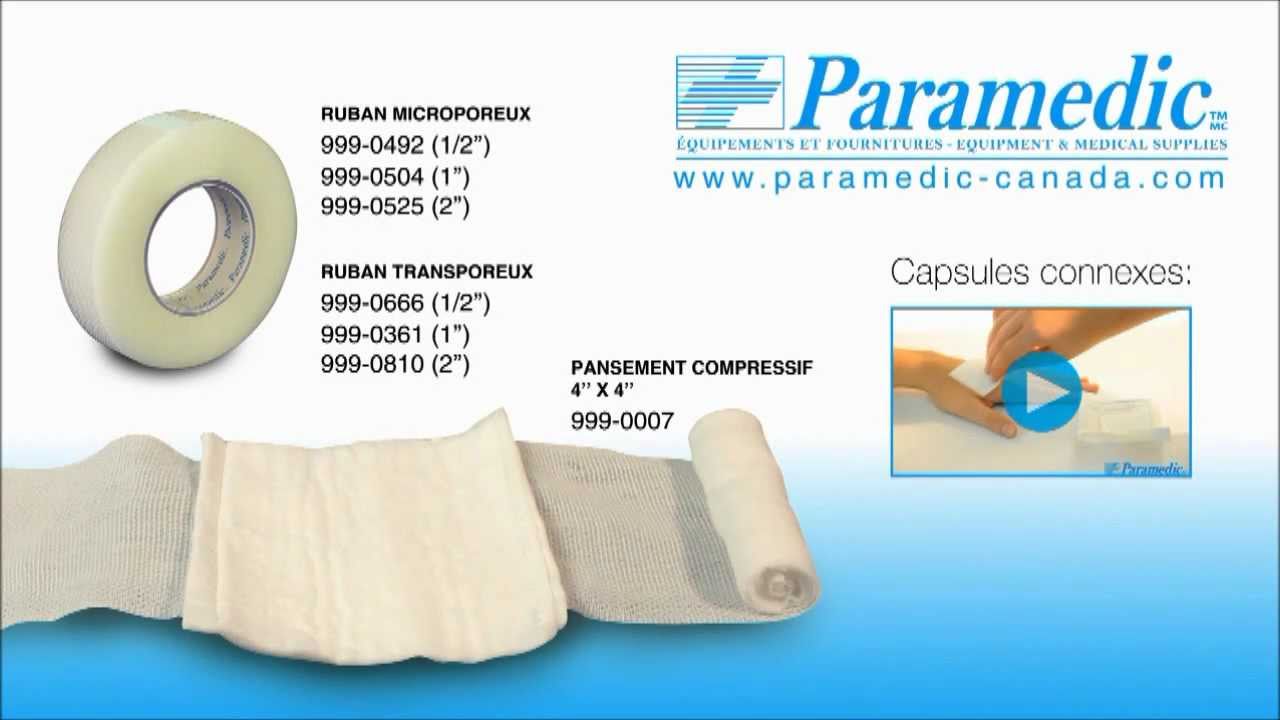 Utilisation d'un pansement compressif - YouTube