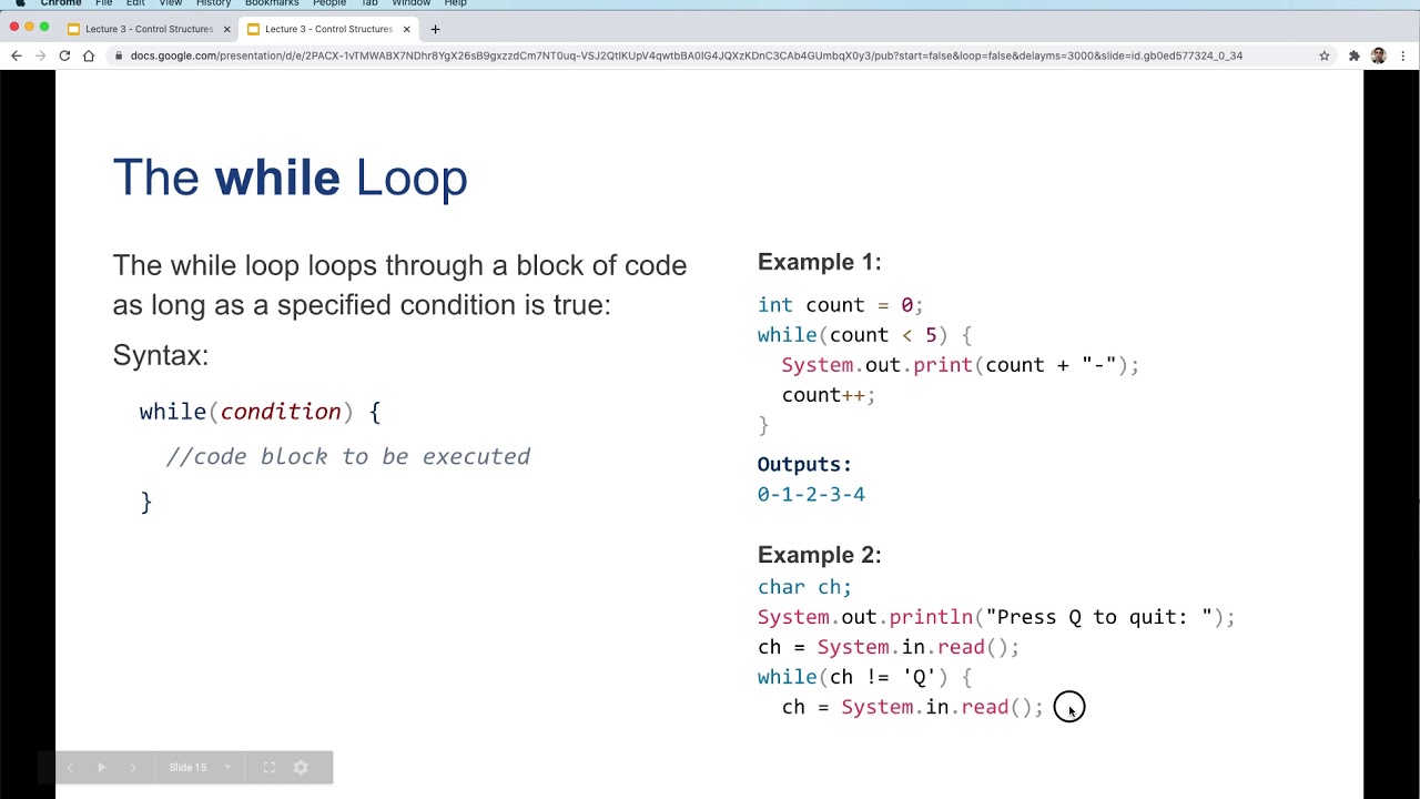 Java Control 9: While Loop - YouTube