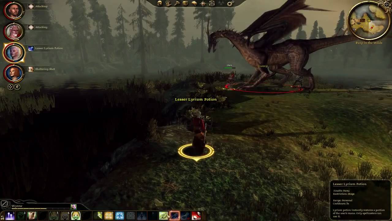 Dragon Age Bosses: Flemeth (Nightmare) - YouTube