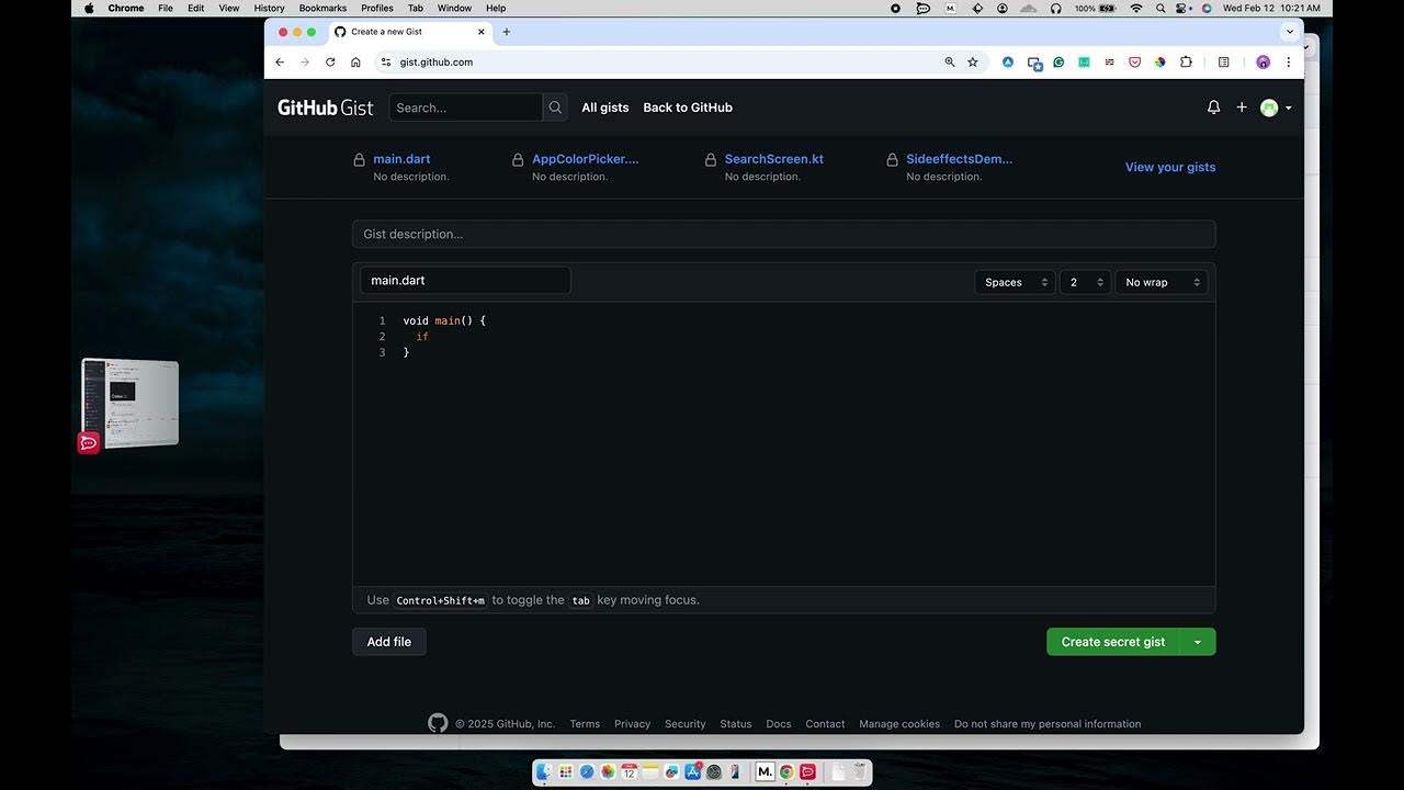 How to open a github gist in dartpad - YouTube