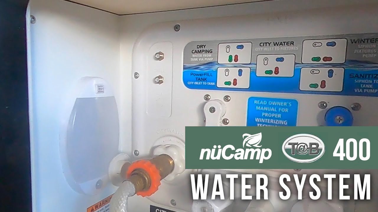 How to Use the Water System on the nuCamp T@B 400 - YouTube