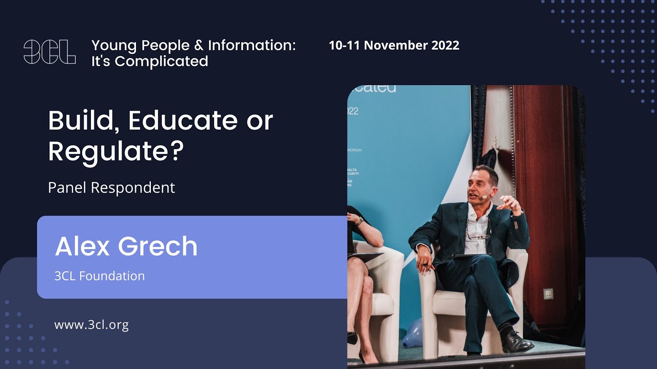 Alex Grech, 3CL Foundation, responds to Day 1 panel ‘Build, Educate or ...