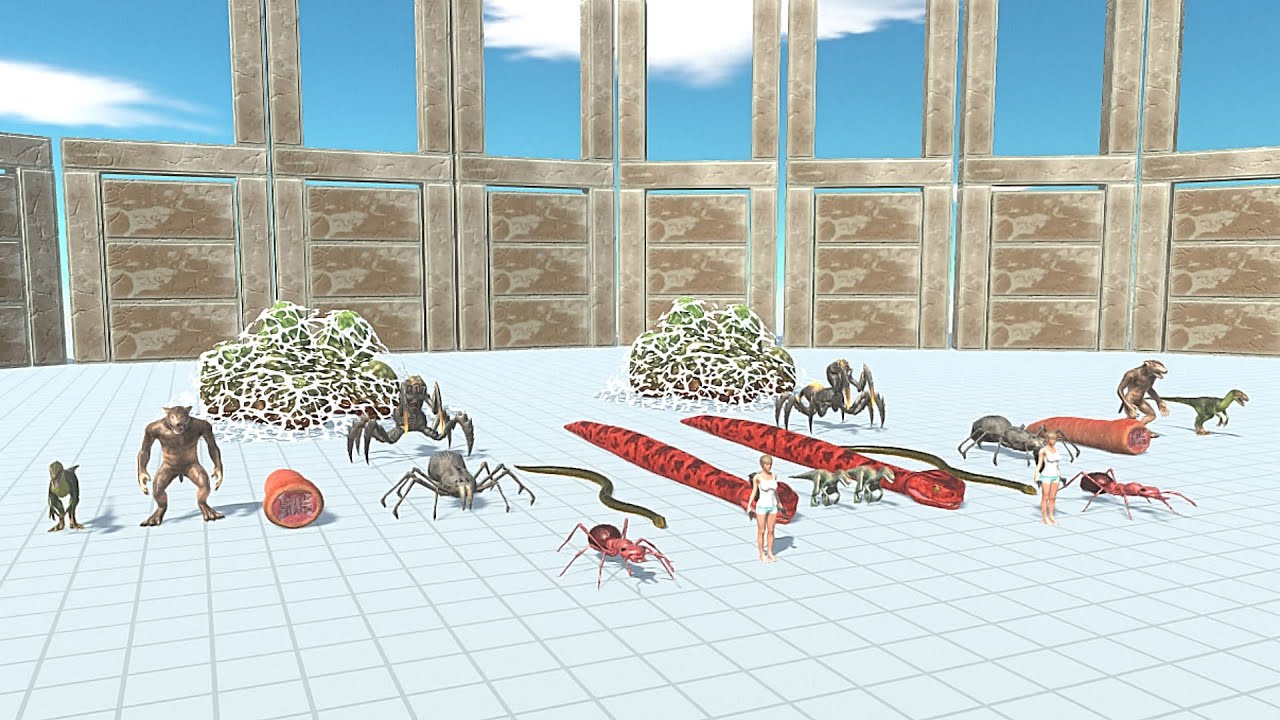 x2 Jumping team VS Faction - Animal Revolt Battle Simulator - YouTube