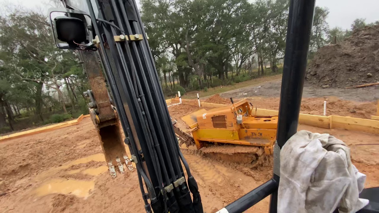 Slab on grade foundation digging part 1 - YouTube