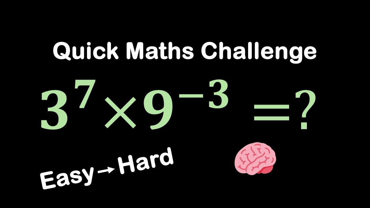 Do you know the exponent rules? - Quick Maths Challenge 46 - YouTube