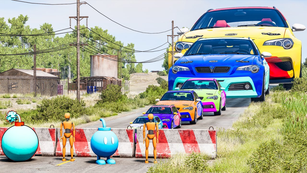Super Giant & Small Cars vs Heavy Concrete Block – Cars vs Heavy ...