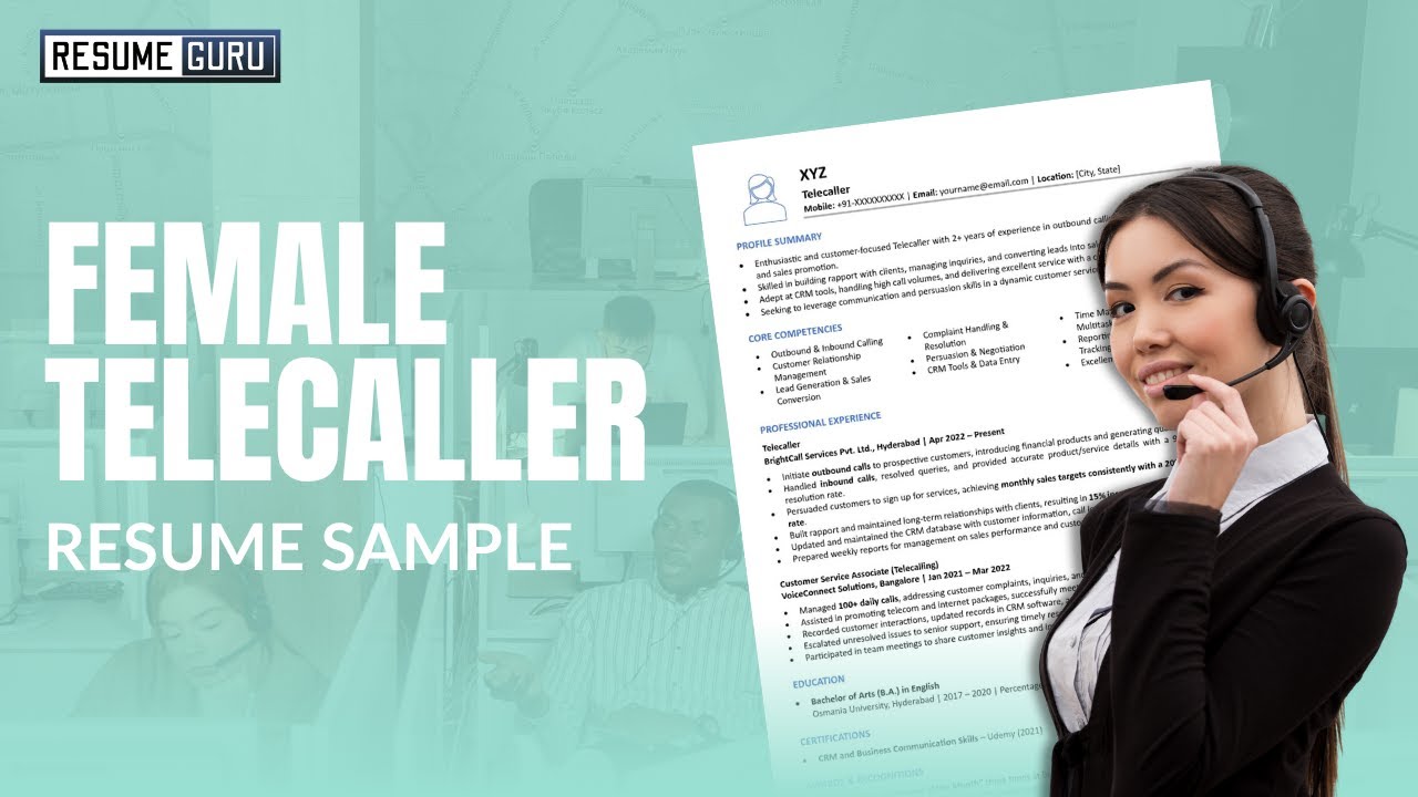 Female Telecaller Resume Guide for 2026 - YouTube