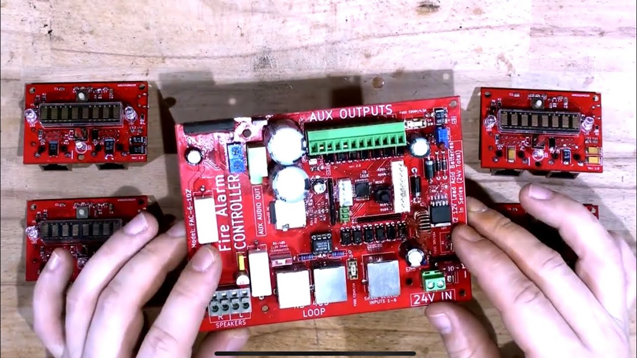 Awesome Arduino Diy Fire Alarm Controller With Remote Display Youtube