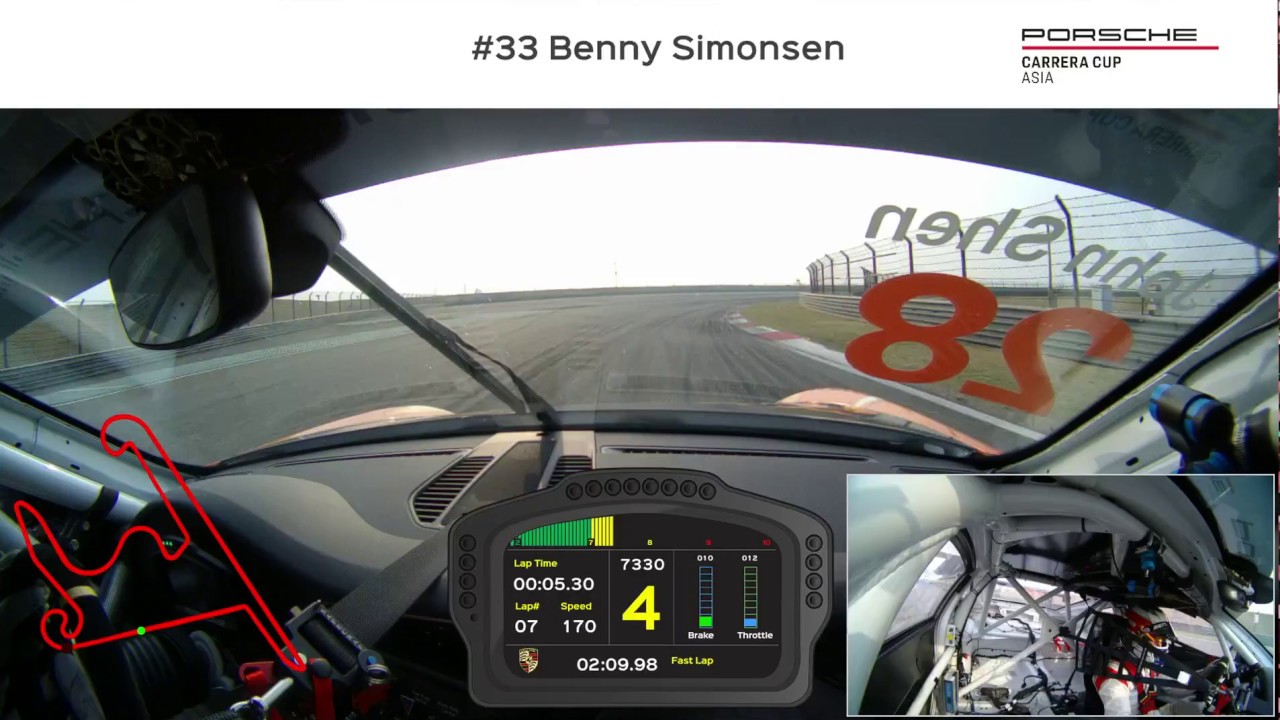 Benny Simonsen 2:07.442 - Shanghai - Porsche 911 GT3 Cup - YouTube