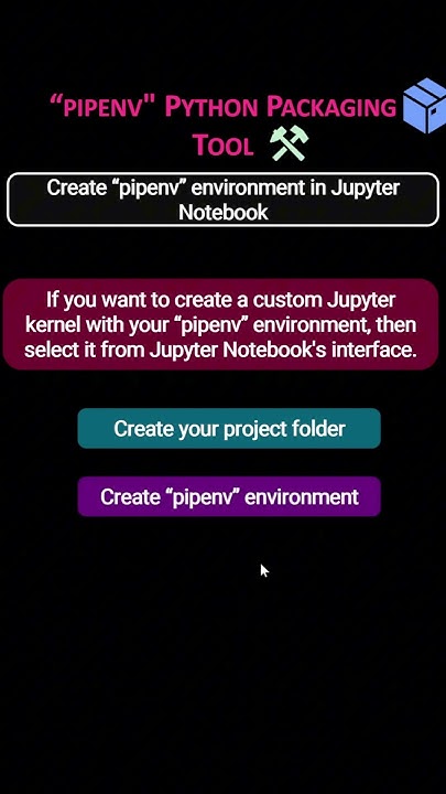 04. Python "pipenv": How to create "pipenv" virtual environment in Jupyter Notebook. - YouTube