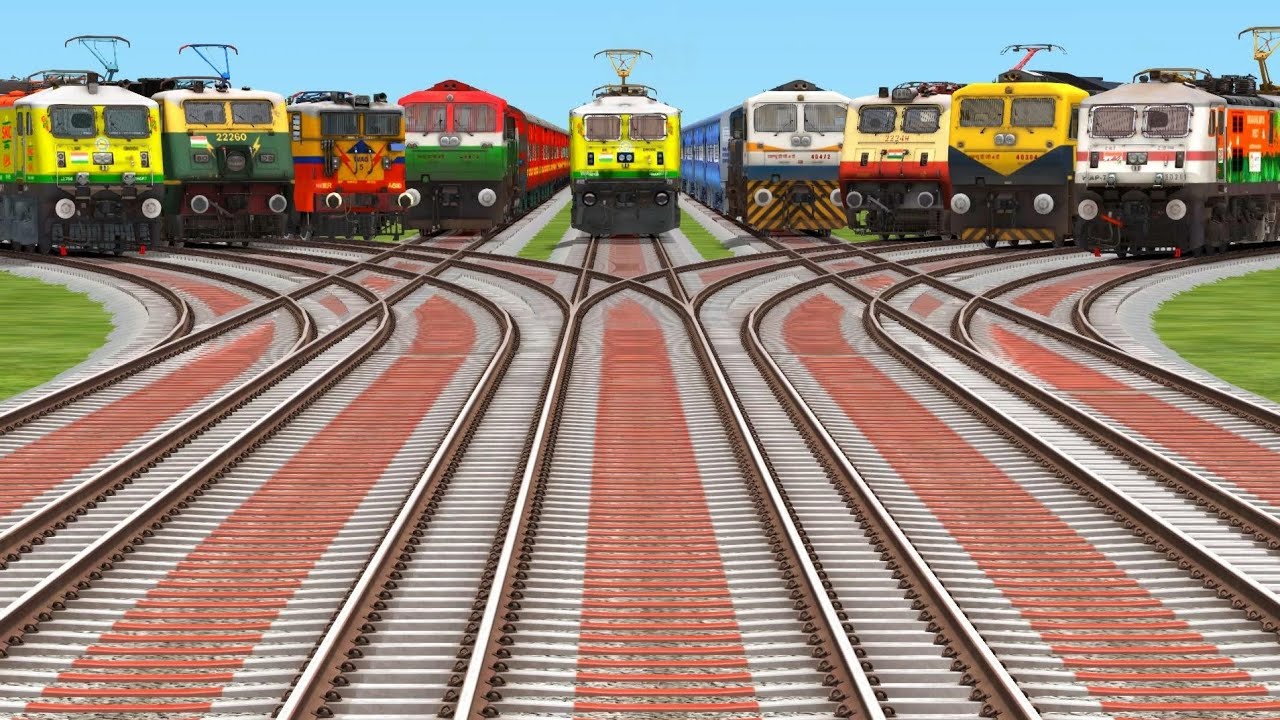 Indian trains simulator classic railway station track locomotive ...