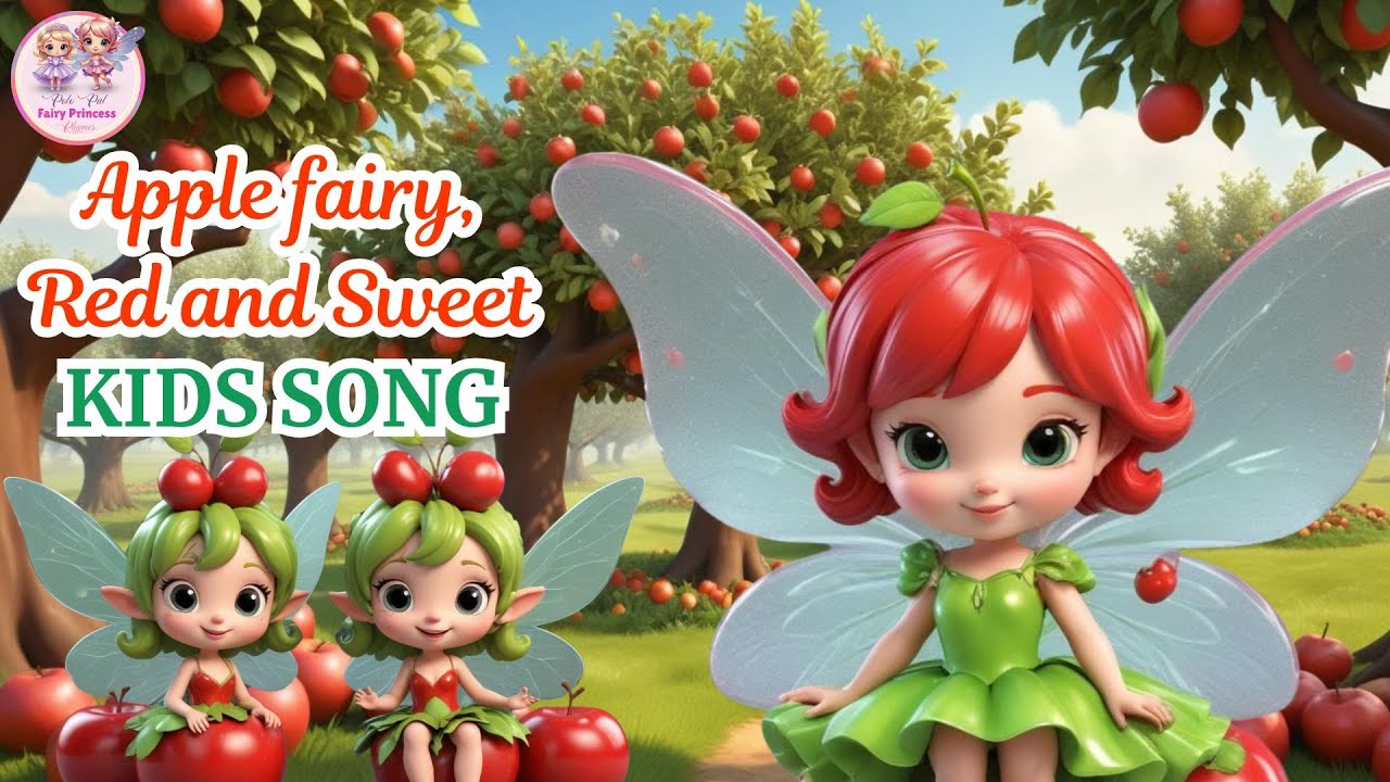 Apple Fairy, Red and Sweet | Kids Song | Fairy Princess Rhyme # ...