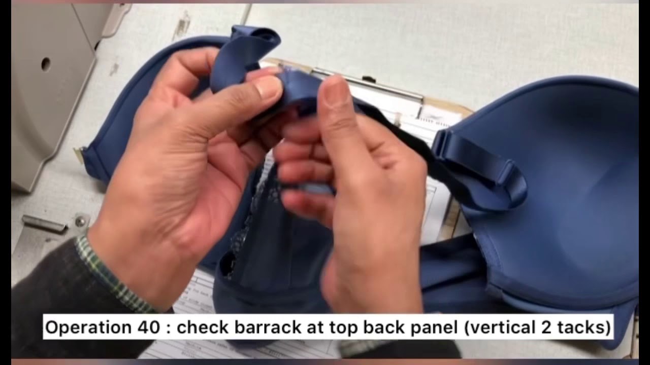 40. Bartack at top back panel (Vertical 2 tacks) - YouTube