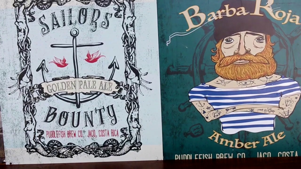 Puddle Fish Brewery, Jaco Costa Rica - YouTube