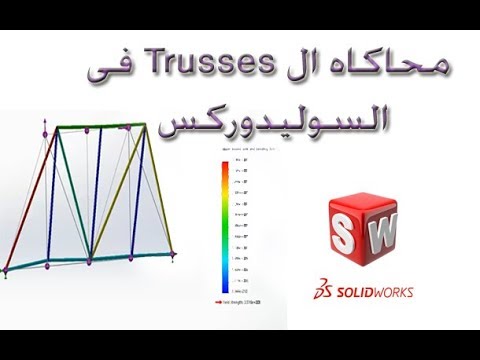 Trusses Simulation in Solidworks - YouTube
