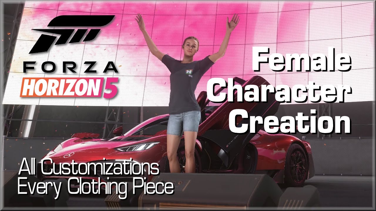 Forza Horizon 5: Female Character Creation & All Clothes Showcase - YouTube