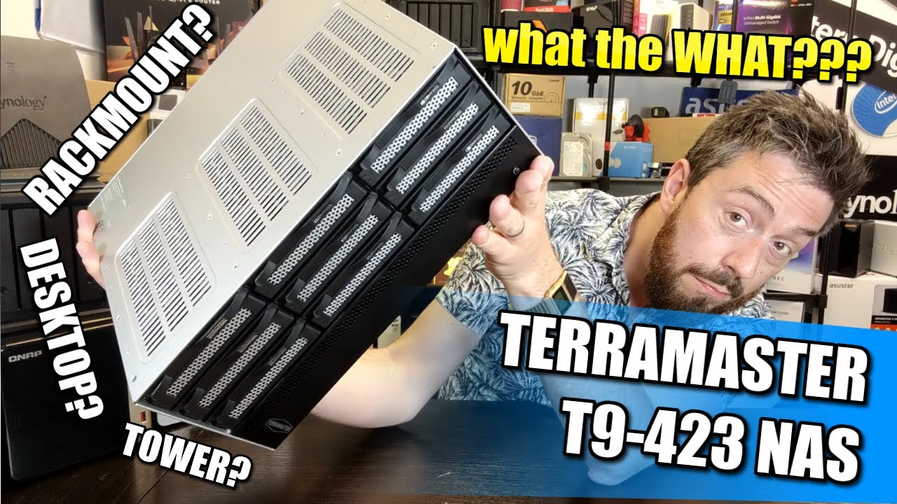 Terramaster T9-423 NAS Review - The Rack Desktop Tower Hybrid? - YouTube