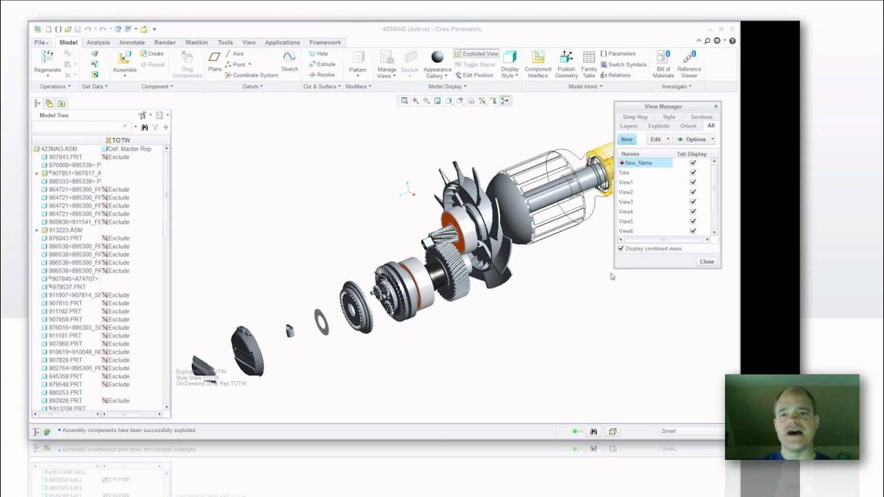 EAC Tip-of-the-Week: Combined view functionality Creo Parametric - YouTube