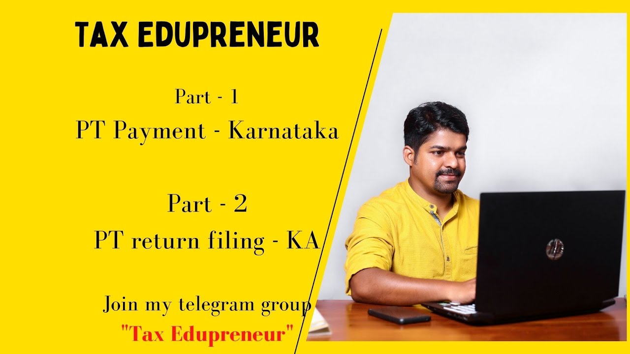 How to file #Professional Tax Karnataka - PT Return Part 2 - YouTube