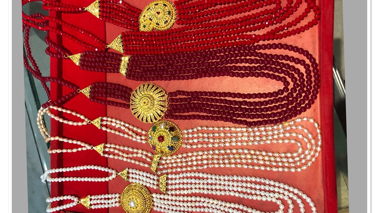 Beautiful gold Chandra har designs - YouTube