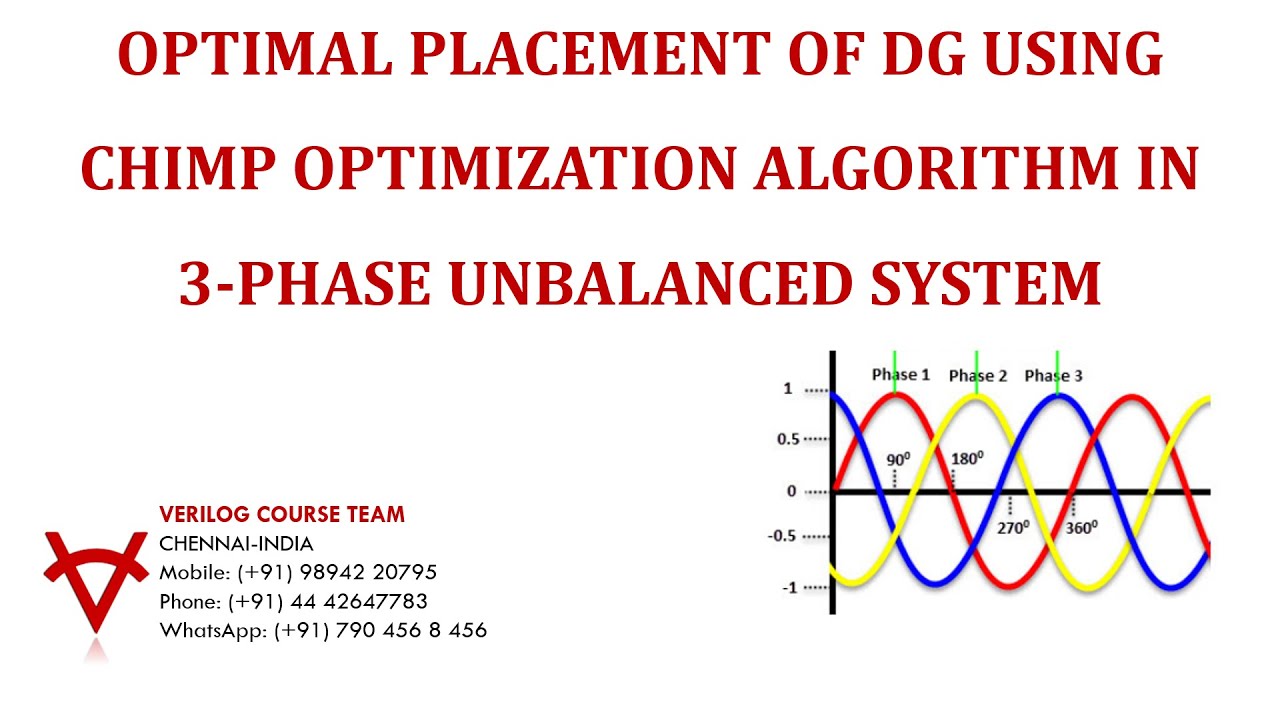Optimal Placement Of Dg Using Chimp Optimization Algorithm In 3 Phase