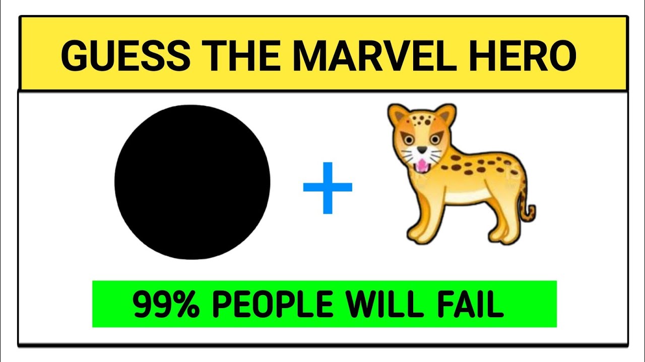 Guess The Marvel Heroes By Emoji l Marvels Riddles l Guessing Marvel ...