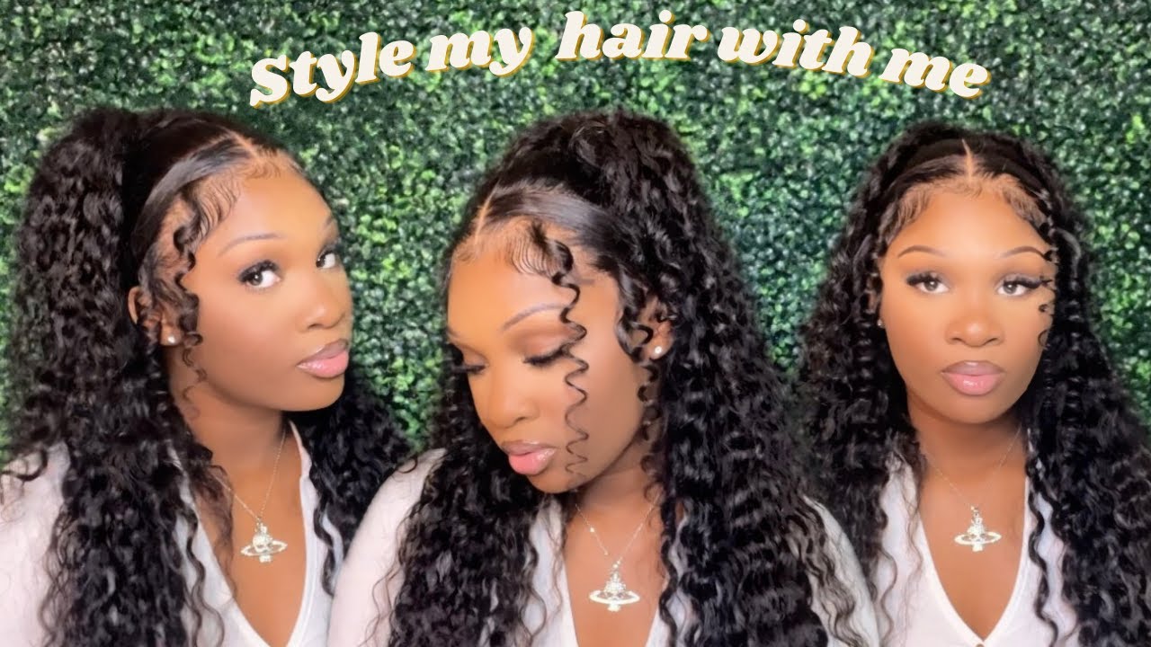 Style my hair with me! ft. AMAZON WIG - YouTube