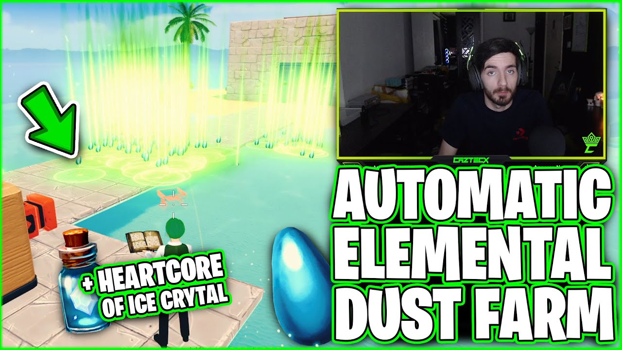 How to Build a Fully Automatic Elemental Dust Farm + HeartCore of Ice ...