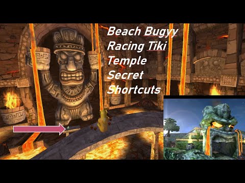 Beach Buggy Racing Tiki Temple Secret Shortcuts - YouTube