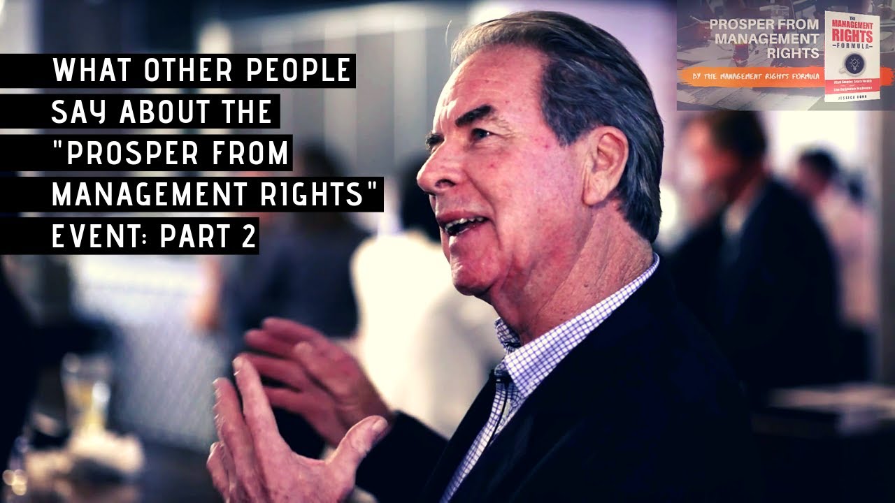 What Other People Say About The "Prosper From Management Rights" Event ...