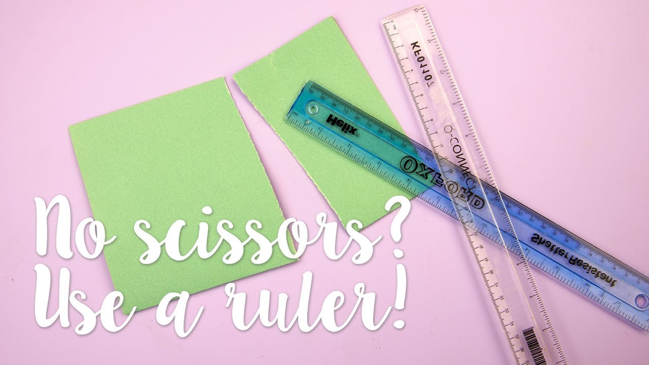 Use rulers as scissors! - Sizzix Hacks - YouTube