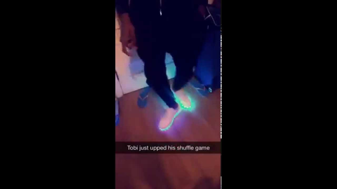 Shuffle dance in Led Sneakers Led Shoes by T-Sparx - YouTube