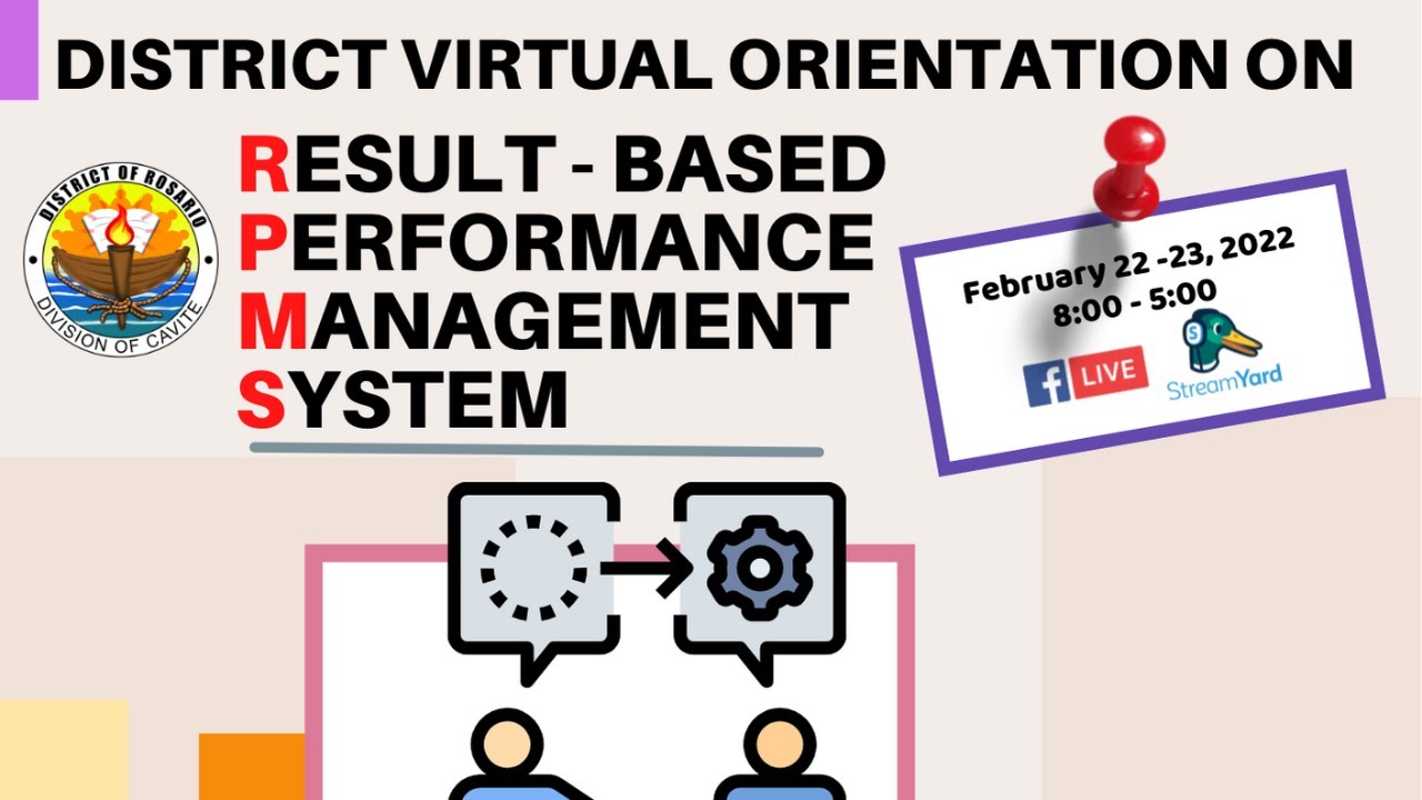 DISTRICT VIRTUAL ORIENTATION ON RESULT-BASED PERFORMANCE MANAGEMENT ...