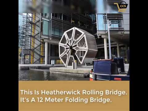 Heatherwick's Rolling Bridge | LONDON SIGHTS,The Rolling Bridge ...