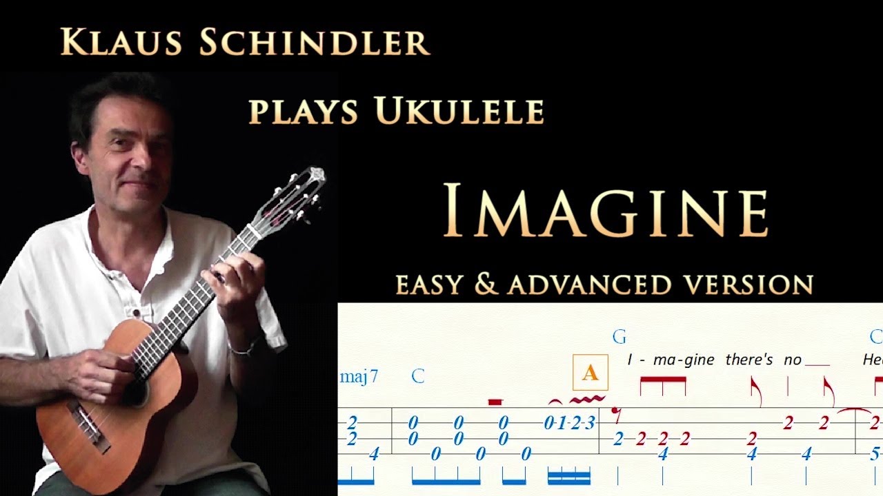 Imagine (Ukulele Solo Lesson) - YouTube