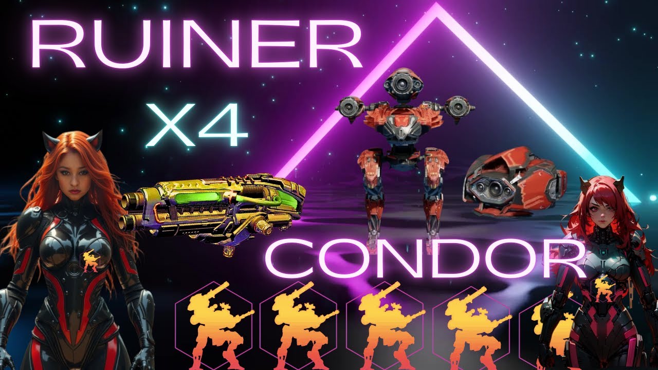 War Robots Condor RUINER x4 #WRwinewRUINER - YouTube