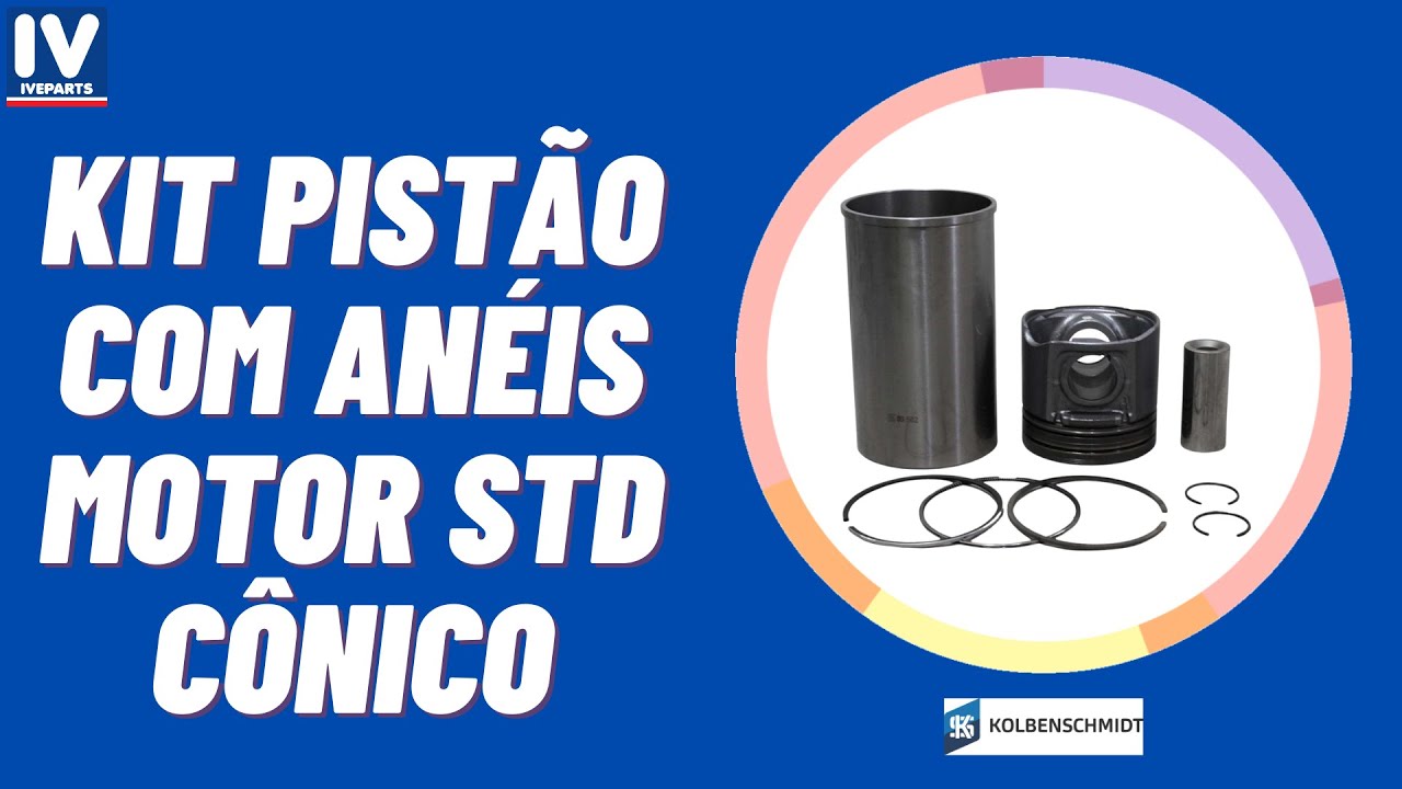 DAILY/DUCATO | KIT PISTÃO COM ANÉIS MOTOR STD CÔNICO | 2992040 - YouTube