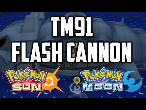 Where to Find TM91 Flash Cannon in Pokemon Sun and Moon - YouTube