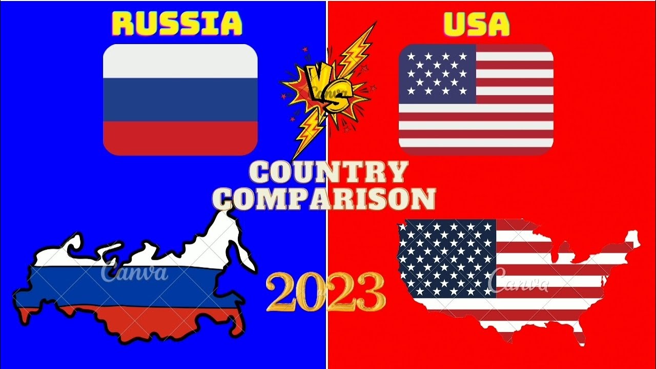 Russia vs USA Country Comparison 2023 lets see. - YouTube