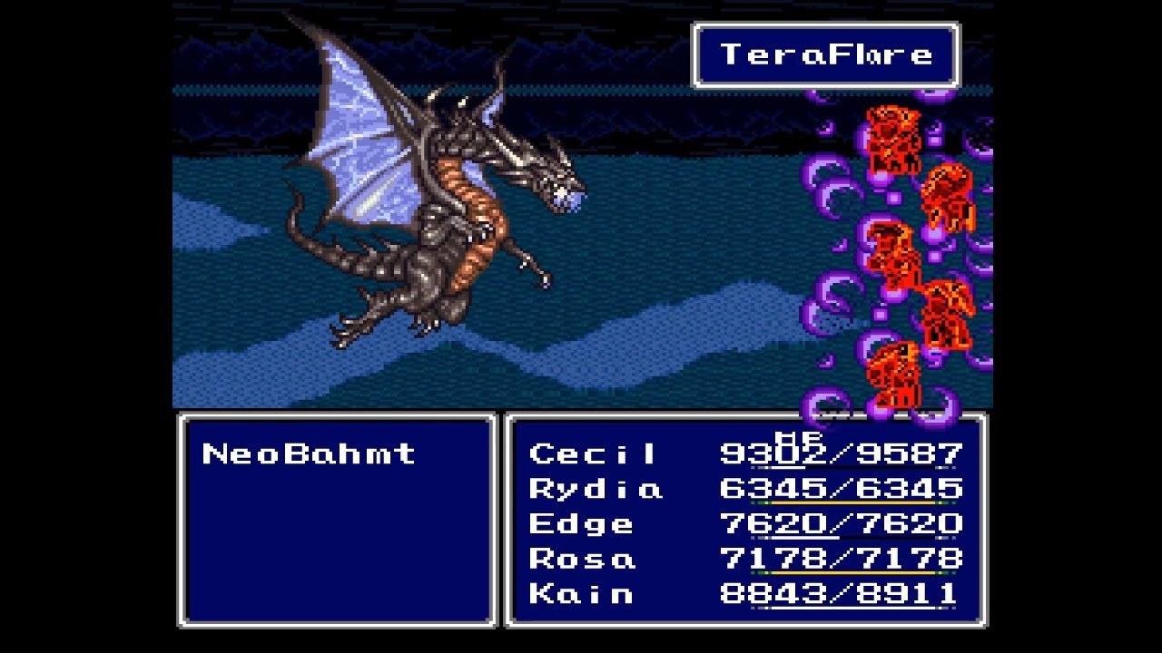 Final Fantasy 4 Ultima (SNES ROM Hack) - Part 41: Superboss Neo Bahamut ...