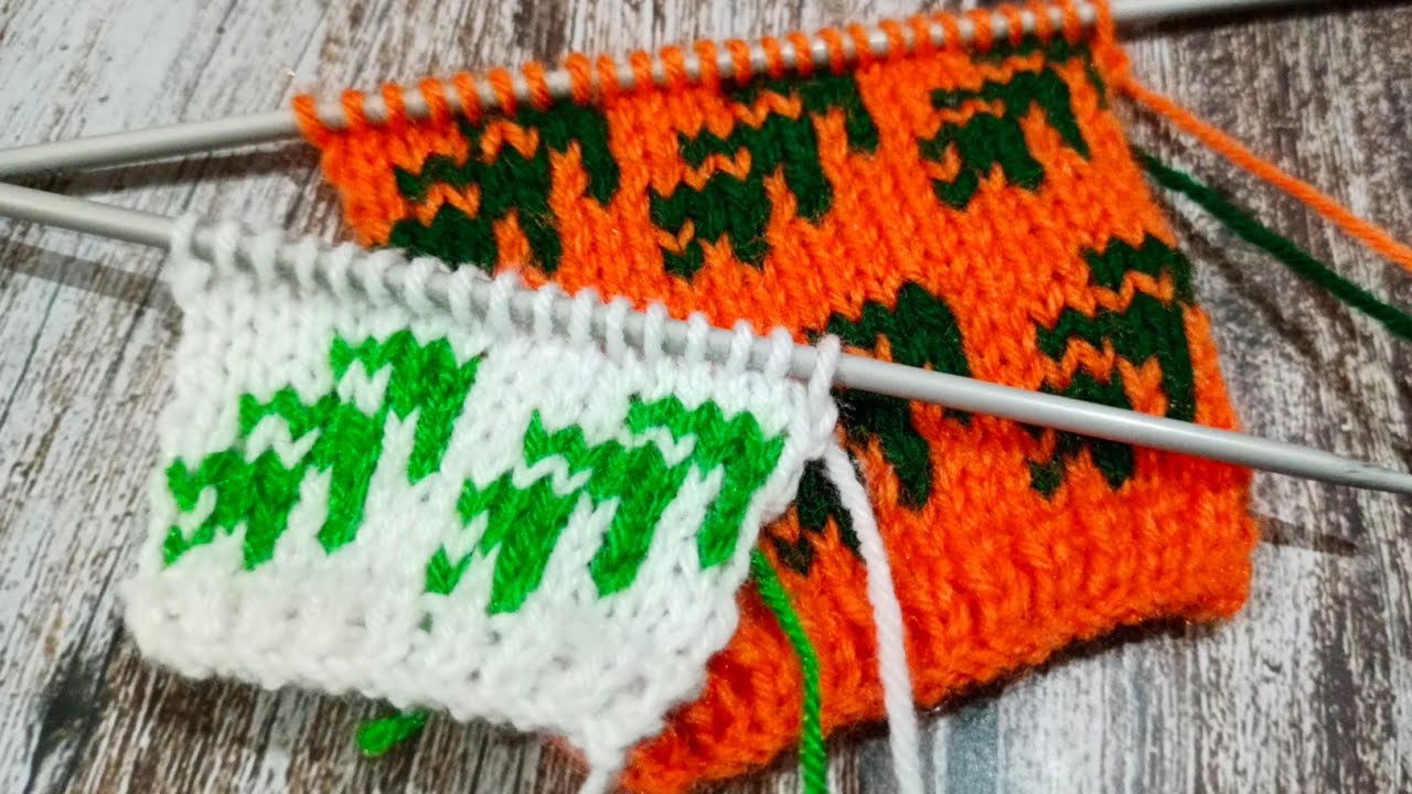 Knitting Graph Pattern #57 | Knitting Leaf Pattern for kids sweater ...