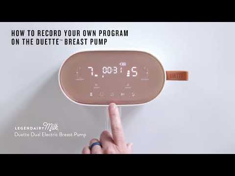 How to Record Your Own Program on the Duette™ Breast Pump