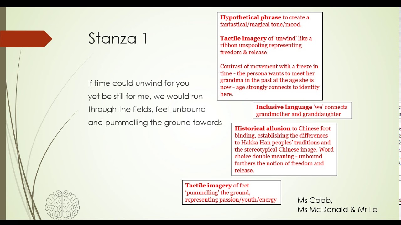 Analysis of 'My Hakka Grandmother' by Eileen Chong Video 2 of 3 - YouTube