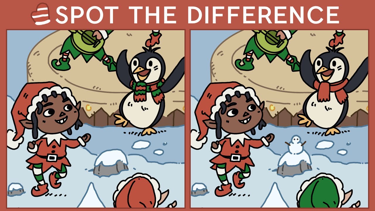 [Spot the Difference] Santa's Village no.01ㅣSanta's Elves!! - YouTube