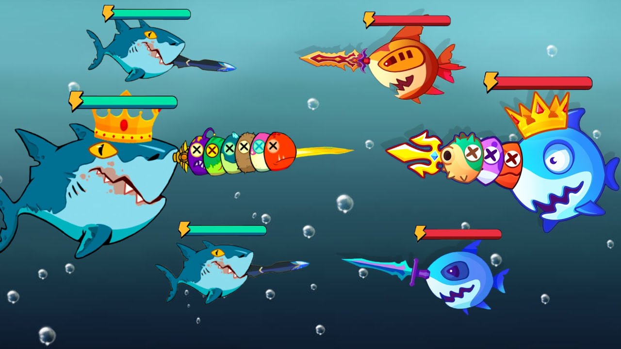 Survival Fish io Hunger Game: 🦈 Shark King ⚔️ Strongest Shark ...
