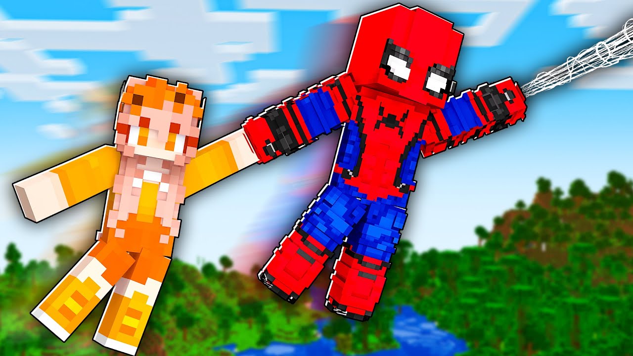 Minecraft SUPERHEROES! (EPIC HEROES AND VILLAINS WITH POWERS!) - YouTube