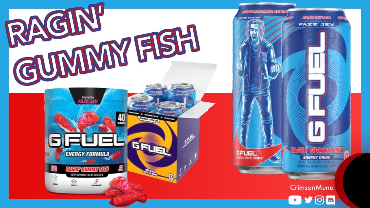 Ragin' Gummy Fish Tub + Cans BUNDLE // G FUEL - YouTube
