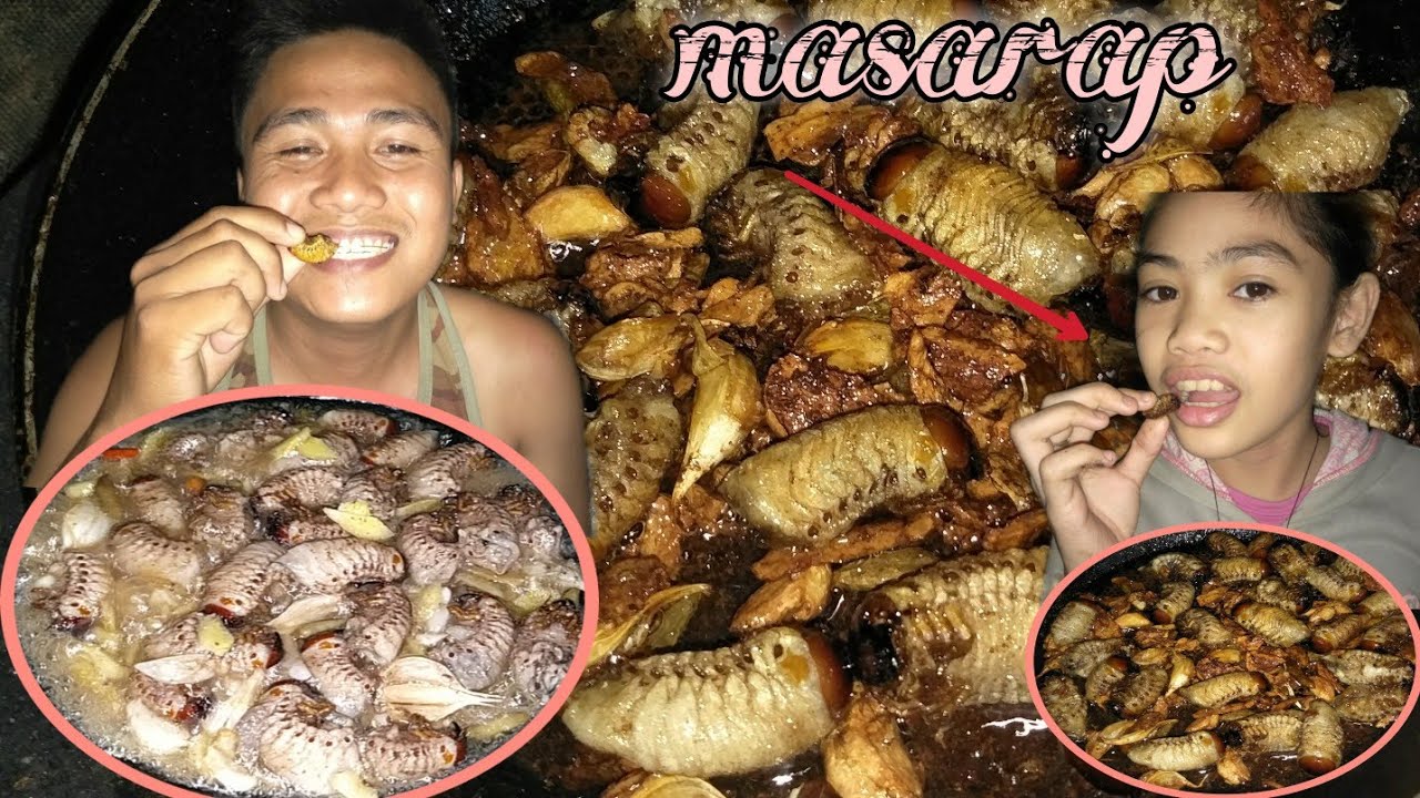 abaling or beetle worm | exotic food cook || Gy Ray - YouTube